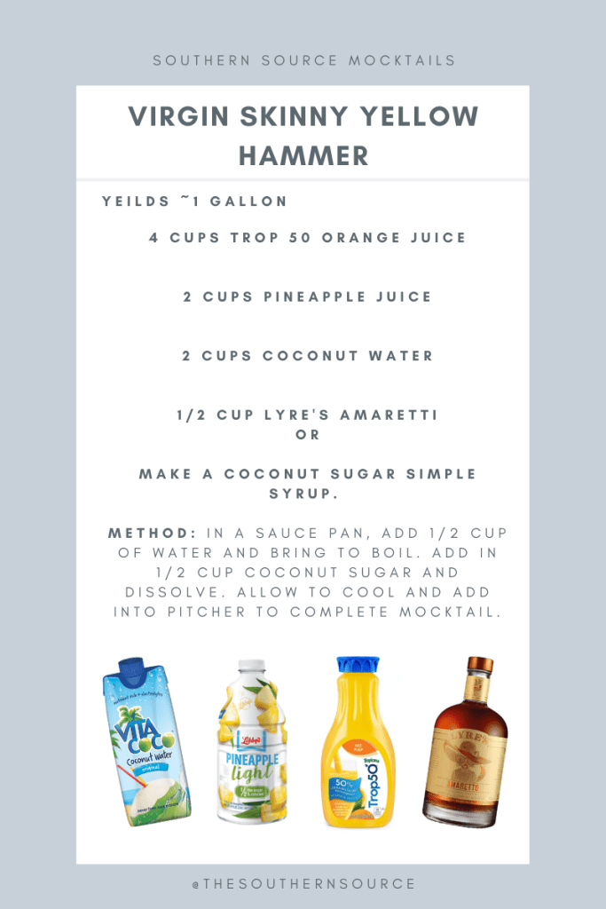 Skinny Yellow Hammer Cocktail Recipe - The Southern Source